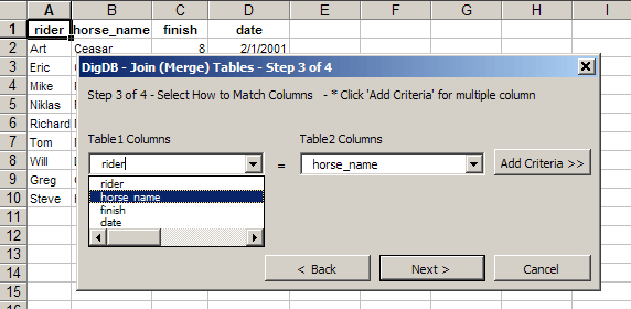 Join Merge Tables Lists By Columns Match In Excel Excel Tips And Add Ins
