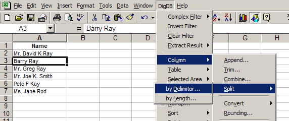 Split Column By Delimiter Or Length Excel Tips Add ins